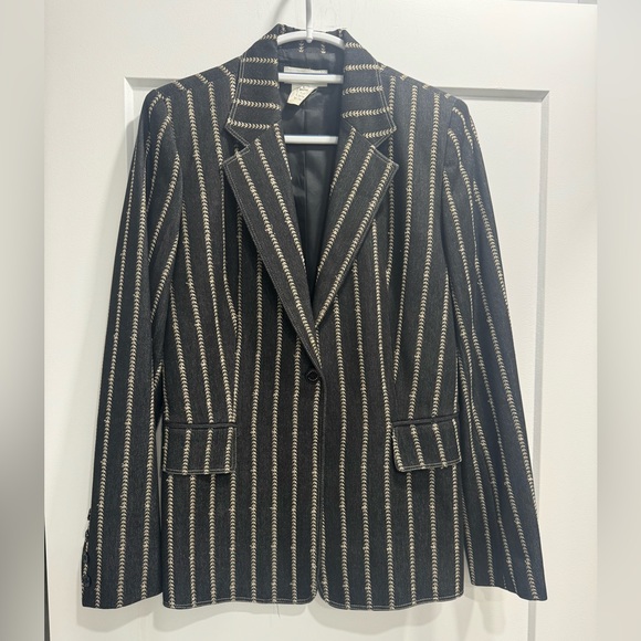 Vertigo Paris | Jackets & Coats | Vertigo Paris Modern Black Striped ...
